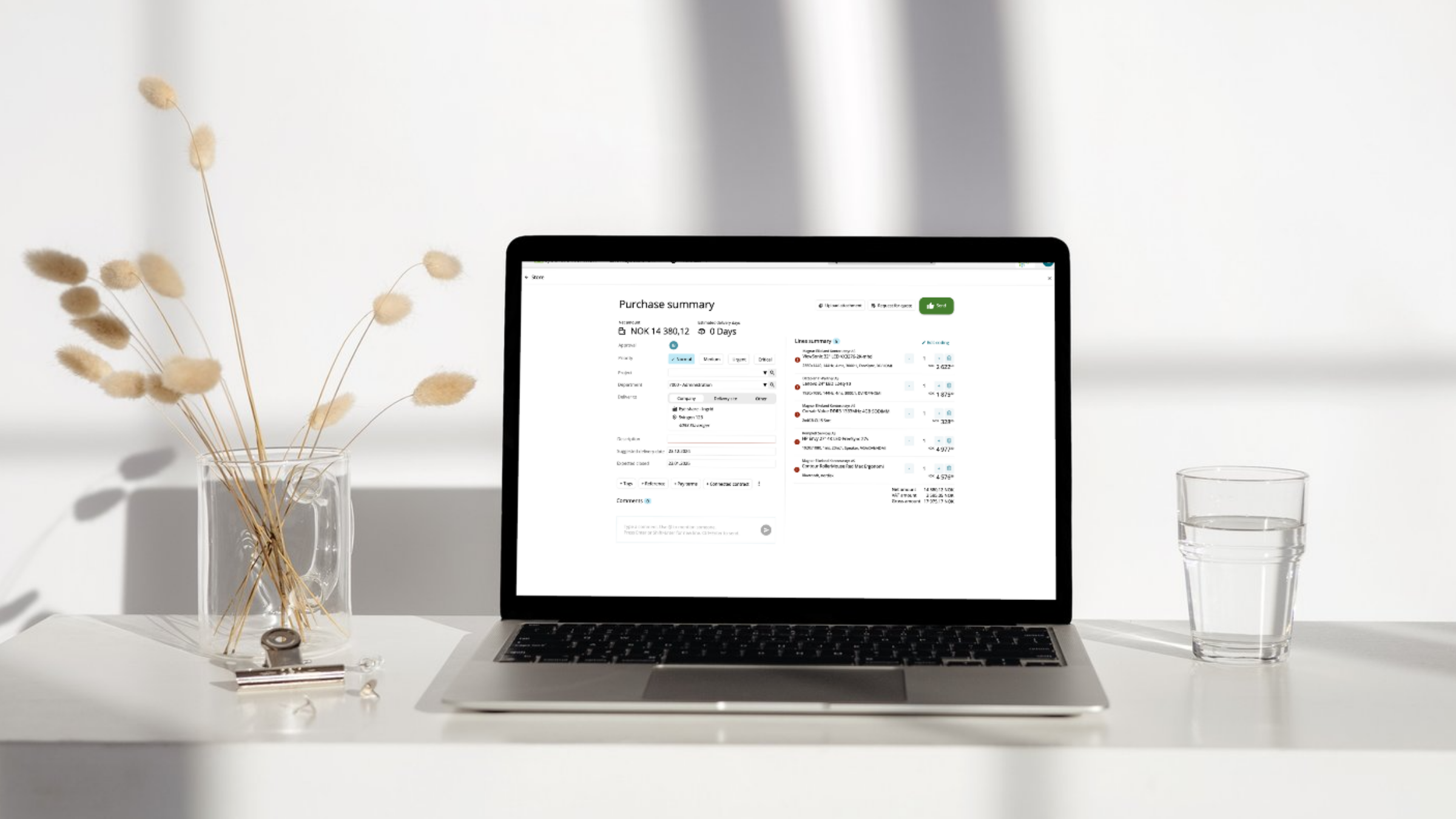 Effektiv innkjøpshåndtering med Innkjøpsmodulen | eye-share Workflow